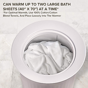 Live Fine Towel Warmer | Bucket Style Luxury Heater with LED Display, Adjustable Timer, Auto Shut-Off | Fits 40” x 70” Oversized Towel - Height 21.25 Inches and 12.9 Inches Wide