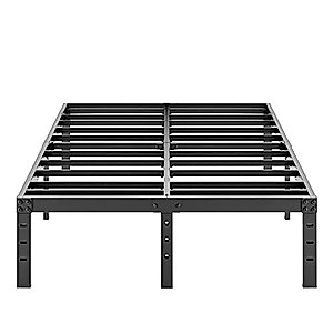 COMASACH Full Size Bed Frame 18" Tall Heavy Duty Metal Platform Bed Frame,Sturdy Steel Frame,Support up to 3500lbs,No Box Spring Needed,Noise-Free,Easy Assembly