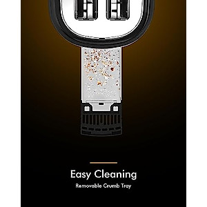 Longdeem 2-Slice Toaster, Extra Wide Slots, 6 Browning Options With Lift and Look, Auto Shut-Off & Frozen Function for Toasting Fruit Bread, Bagels & Waffles, Removable Crumb Tray, Matte Black