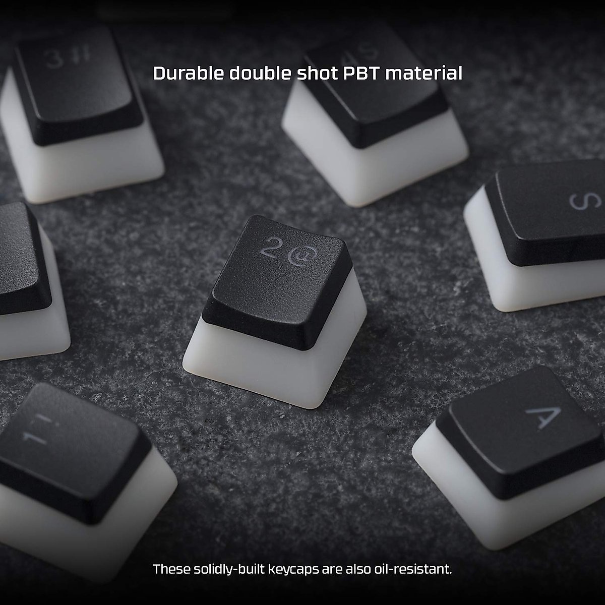 HyperX Alloy Origins Core - Red Switch + HyperX Pudding Keycaps - Black
