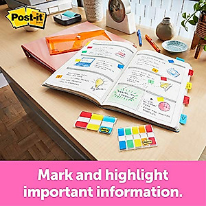 Post-it® 1/2"W Flags in On-the-Go Dispenser