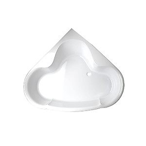 Signature Hardware 263990 Talia 70" Acrylic Soaking Corner Tub - White