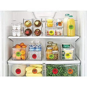 Zzunkn 2000 PCS Use First Stickers, 1.5 Inch Inventory Control Labels, Permanent Adhesive Restaurant Quality Food Labels Circle Label Dot Labels- 500 Stickers Per Roll (Green)