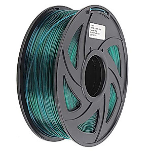 1.75mm 1KG 3D Printer Filament Transparent Green 3D Printing Material Neatly Wound PLA Meta Long Filament Bundle 3D Printer Accessories for Home Decoration