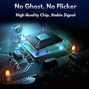 HDMI Splitter 1 in 2 Out, HDMI Splitter 1 to 2 Amplifier for Full HD HDMI 2.0 1080P/ 3D/ 4K for Xbox PS4 PS3 Fire Stick Roku Blu-Ray Player Apple TV HDTV