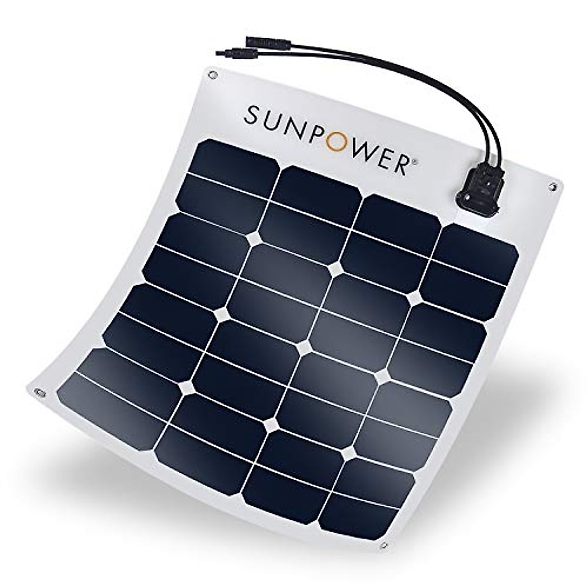 ExpertPower 50W Flexible Solar Panel| High-Efficiency Module with Monocrystalline Maxeon Solar Cells for RV, Boat, Camping and Generator Charging Applications