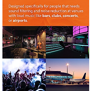 Westone TRU Universal WR20 Reusable Hearing Protection Filter Ear Tips - 20 dB Advanced Filter Technology (Smoke)