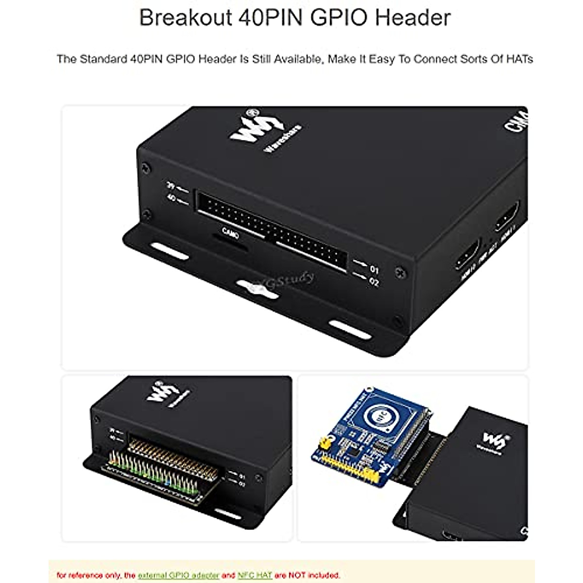 XYGStudy Metal Box (A) Designed for Raspberry Pi Compute Module 4 IO Board, Comes with Cooling Fan, to Build Your Own Raspberry Pi CM4 Mini PC Easily (CM4-IO-BOARD-CASE-A)