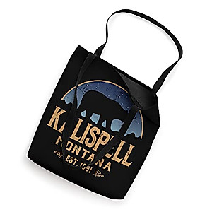 Kalispell Montana MT Big Sky Country Bear & Mountains Tote Bag
