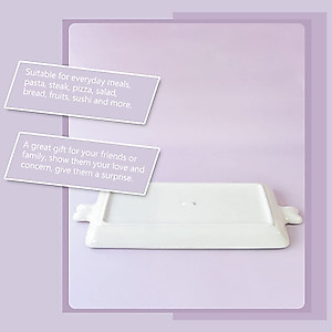 Cabilock Ceramic Serving Tray Easter Bunny Plates Food Serving Tray Dessert Plate Easter Party Plates Salad Plate Fruit Plate Serving Plate