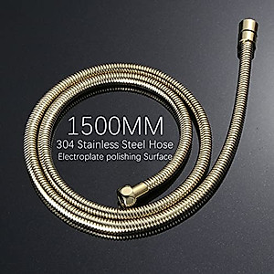 MINJING Hand Held Toilet Bidet Sprayer, Brushed Gold Stainless Steel Bidet Shower Douche Kit, Bidet Faucet Wall Mounted, Portable Toilet Sprayer for Bathtoom