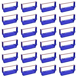 Bigger Compatible Ribbon Replacement for SP700 Printer Ribbon B/R Replacement for Star SP-700BR, RC-700BR, SP-712, SP-742 Ink Ribbon (Black and Red, 24-Pack)