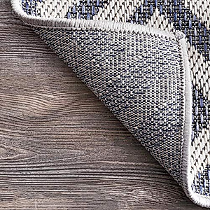 nuLOOM Charter Homely Herringbone Indoor/Outdoor Area Rug, 6' 7" x 9', Grey