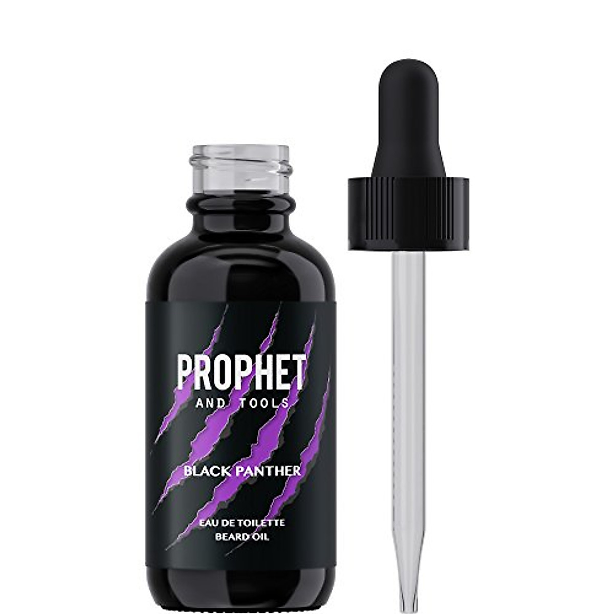 Dark & Sexy Musky Scented Black Panther EDT Aftershave Beard Oil FOR MEN - Soothes Skin, Softens Hairs, Shine Booster, Thicker & Fuller Beard Growth - Vegan and Nuts-Free - Prophet and Tools