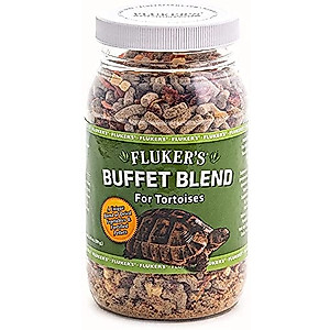 Fluker's Buffet Blend Tortoise Freeze Dried Food 6.75oz - Includes Attached DBDPet Pro-Tip Guide