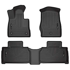 Husky Liners Weatherbeater Floor Mats | Fits 2020 - 2024 Ford Explorer | Front & 2nd Row, 4-pc Black - 99321