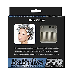 BabylissPRO Clips for Rollers, 10 Count (Pack of 1)