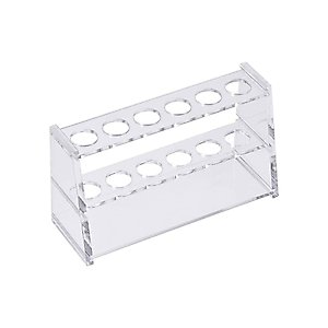 KNMNIU Acrylic Test Tube Holder Rack 6 Sockets for 10ml Centrifuge Tubes Clear (10ml,6 Sockets)