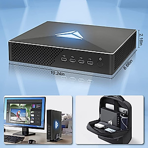 Thdeukoty Mini Desktop PC Computer i9-9900KF Windows 11 Pro, Gaming PC GeForce RTX2060S 8G, 64G DDR4 RAM 1T NVME SSD, 4K@144Hz HDMI/DP/DVI Triple Display, WiFi 6 Bluetooth 5.2 for Gaming/Design