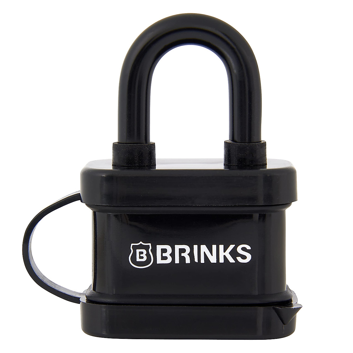 BRINKS - 40mm Laminated Steel Weather Resistant Padlock, 3-Pack - Vinyl Wrapped and Chrome Plated with Hardened Steel Shackle