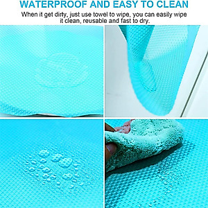 4pcs Fridge Liners, Waterproof Washable Shelf Liner, Slip Resistant, Slows Spills, Refrigerator Drawer,Mat for Glass Shelves, Fits Fruit Drawers, Refrigerator Liners Drawer Table Placemats