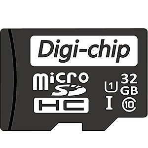 Digi-Chip 32GB Micro-SD Memory Card UHS-1 High Speed for Amazon Fire 7, Fire 7 Kids, Amazon Fire HD8, HD8 Kids, Fire HD10, Fire HD 10 Kids Tablet PC