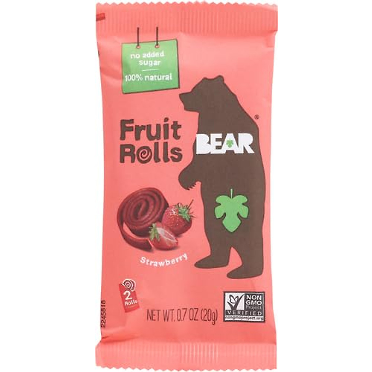 Bear Apple-Pear Strawberry Fruit Rolls, 0.7 oz