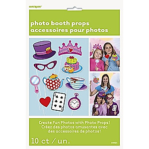 Tea Party Photo Booth Props (10 Count), Premium Multicolor Cardstock - Unique & Fun Design, Perfect For Birthdays & Themed Celebrations