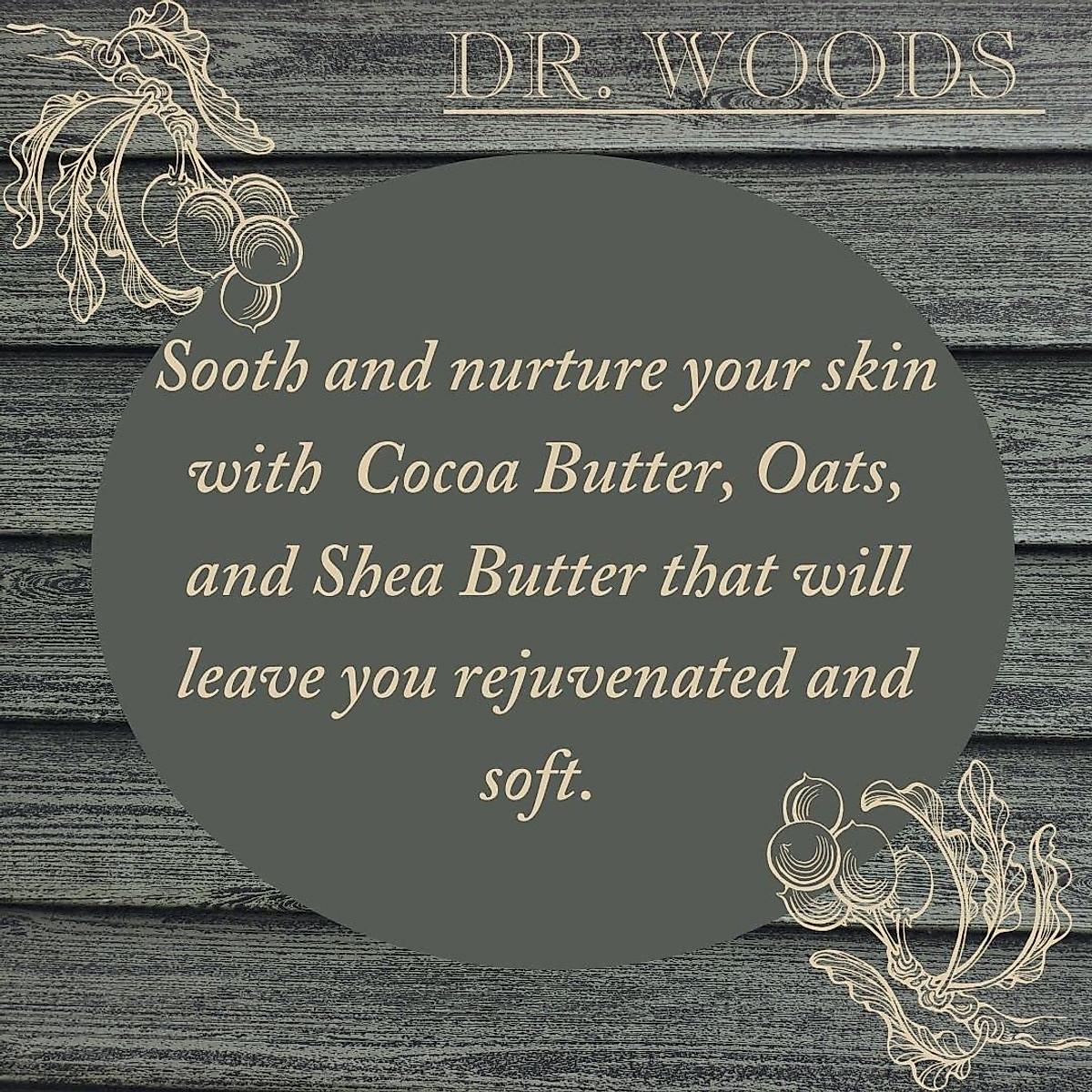 Dr. Woods Raw Black Rejuvenating Exfoliating Body Bar with Organic Shea Butter 5.25 Ounce