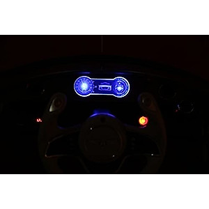 Rock Wheels Licensed Bentley EXP12 Kids Ride on Toy Car, 12V Battery Powered Children Electric 4 Wheels w/Parent Remote Control, Foot Pedal, 2 Speeds, Music, Aux, LED Headlights (Black)