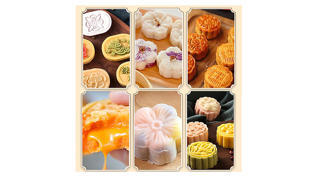 Moon Cake Mold Set - DIY Baking Tool for Festivals