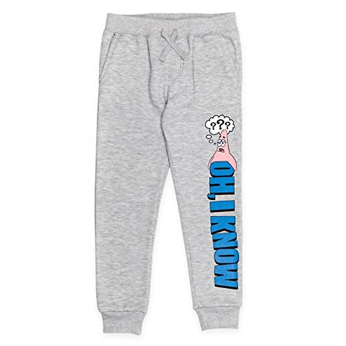 SpongeBob SquarePants Patrick Star Toddler Boys Fleece 2 Pack Jogger Pants 3T Light Grey/Dark Grey