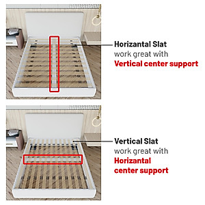 Mayton, 0.68-Inch Horizontal Mattress Support Wooden Bunkie Board/Bed Slats, Full, Beige