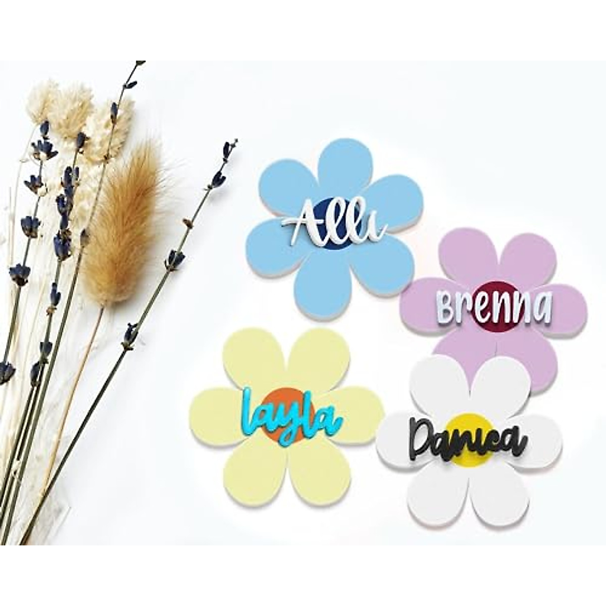 Personalized Tumbler Topper, Flower Tumbler Topper 30 40 64 oz Personalized Tumbler Topper Tumbler Cup Accessory Name Plate