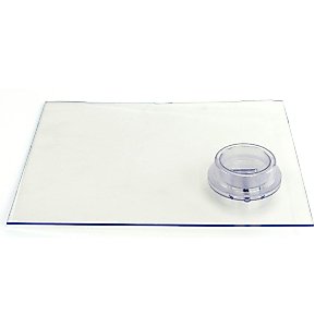 Lippert Replacement RV Screen Door Slider Panel with Push-Down Knob Opener, No Assembly, Easy Installation, Made from Durable Plastic - 239061, White