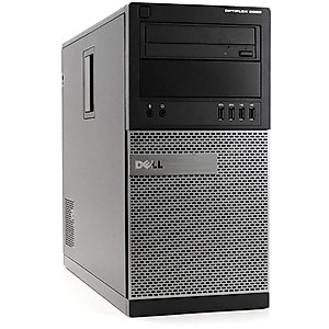 Dell Optiplex 9020 Mini-Tower Desktop, Quad Core i7 4770 3.4Ghz, 32GB DDR3 RAM, 1TB SSD Hard Drive, Windows 10 (Renewed)