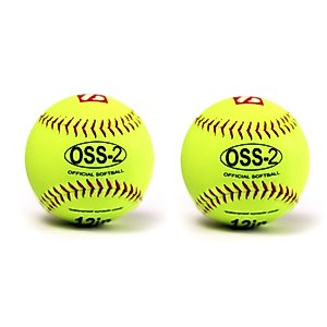 barnett sports OSS-2 Practice Softball Ball, Soft Touch, Size 12''