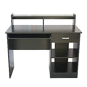 FRITHJILL Computer Desk with Keyboard Tray,Home Office Computer Desk Workstation Wood Laptop PC Table Drawer tudent Table