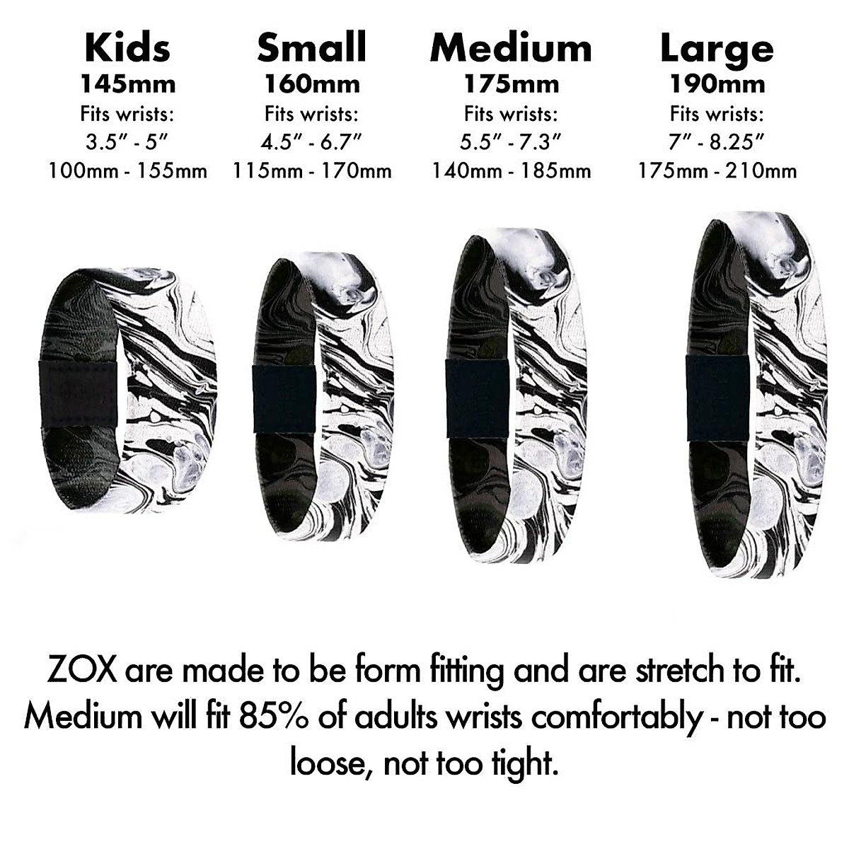 ZOX Bracelets — Love Wins | Stretchy Elastic Band with Motivational Affirmations and Beautiful Artwork, Great Gift for Men, Women, and Kids (Medium)