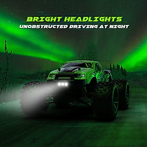 CROBOLL 1:18 Remote Control car for Kids Adults,36 KPH High Speed Monster Trucks 4x4 Off-Road Hobby Fast RC Car,2.4GHz 4WD All Terrain Electric Vehicle with 2 Rechargeable Batteries,Gifts for Boy Girl