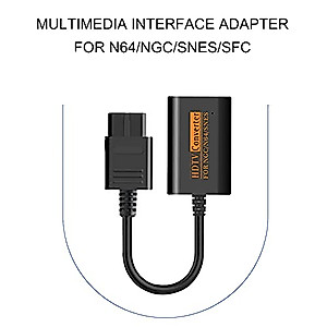 Esenlong HDMI Adapter for N64 HDMI Converter, Plug and Play HDTV Component Cable for NGC/ N64/ SNES (PAL/NTSC), 1080P old n64/ snes/ngc back to life on a newer TV and relive those games.
