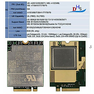5W10V25768 Qualcomm X55 5G Module Card for ThinkPad X1 Fold Gen 1 X1 Titanium