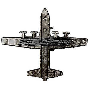 AC-130 Gunship Military Aircraft Shaped Challenge Coin