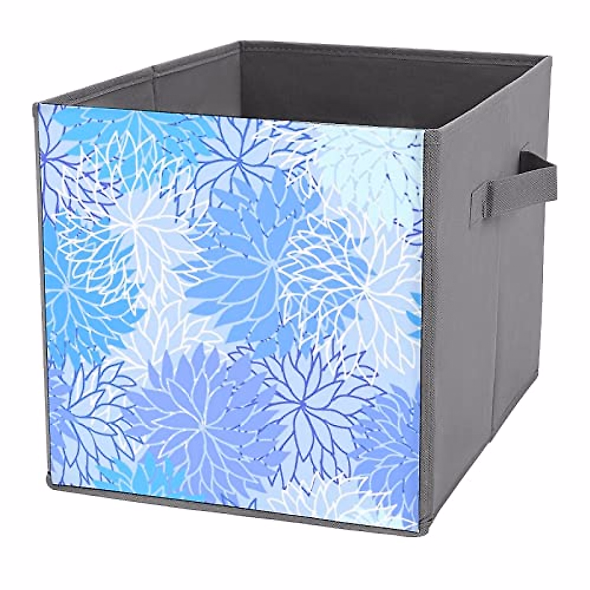 Camo Dahlia Large Cubes Storage Bins Collapsible Canvas Storage Box Closet Organizers for Shelves