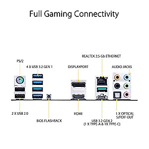 ASUS TUF Gaming B550M-PLUS AMD AM4 (3rd Gen Ryzen™) Micro ATX Gaming Motherboard (PCIe 4.0, 2.5Gb LAN, BIOS Flashback, HDMI 2.1, USB 3.2 Gen 2, Addressable Gen 2 RGB Header and Aura Sync)