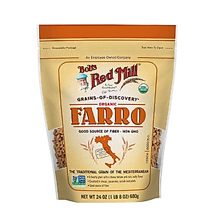 Bobs Red Mill Grain Organic Farro, 24 Ounce (Pack of 2)