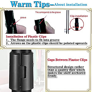 GMIULIG Portable Closets Heavy Duty Garment Rack Clothes Rack for Hanging Clothes Metal Wire Shelving Wardrobe Portable Freestanding Closet Black