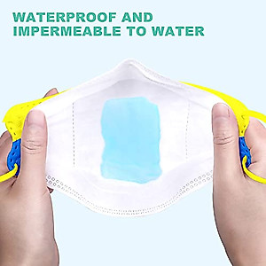 LUCIFER Comfortable Face Mask 4 Layer made for Adults Multicolor, 50PCS 4 Layers Individual Packs Disposable Face Mask with Ear Loops