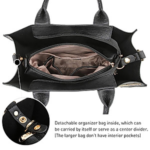 Dasein Purses Handbags for Women Tote Wallet Set Top Handle Satchel Shoulder Hobo Bag 3pcs