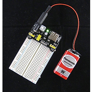 HiLetgo 5pcs 3.3V 5V Power Supply Module for MB102 102 Prototype Breadboard DC 6.5-12V or USB Power Supply Module